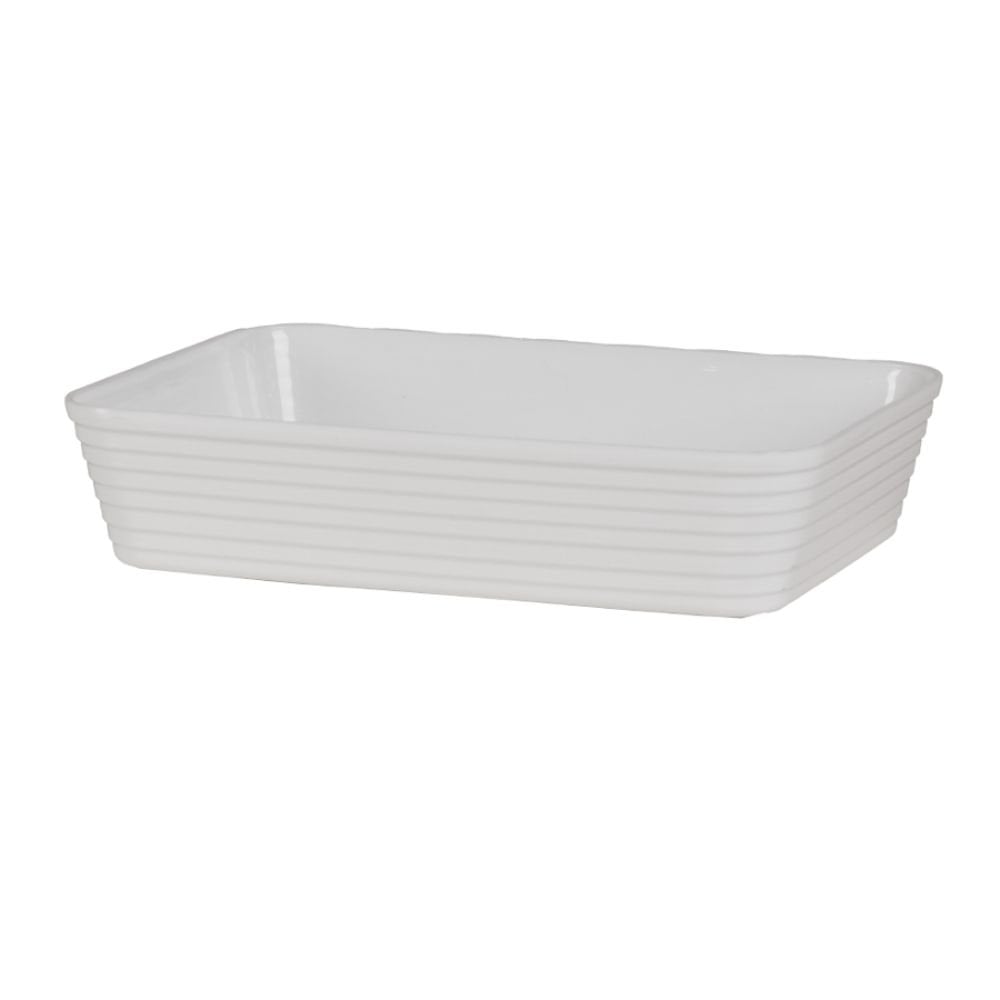 Travessa Retangular Friso Le Chef Branca X X Cm Paramount Casa Mix Utilidades