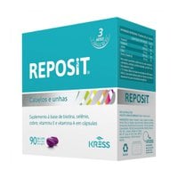 Reposit Cabelos E Unhas 90 Cápsulas Gel Kress | Farmácias Heroos