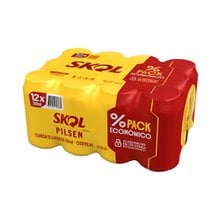 Cerveja Skol Pilsen 350ml Com 12 Unidades | Supermercados Pague Menos