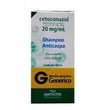 Cetoconazol Shampoo Anticaspa 20mg/ml com 100ml Nativita | Contémfarma