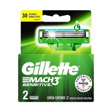 Carga Gillette Mach3 Sensitive 2 Un | Davar Saúde