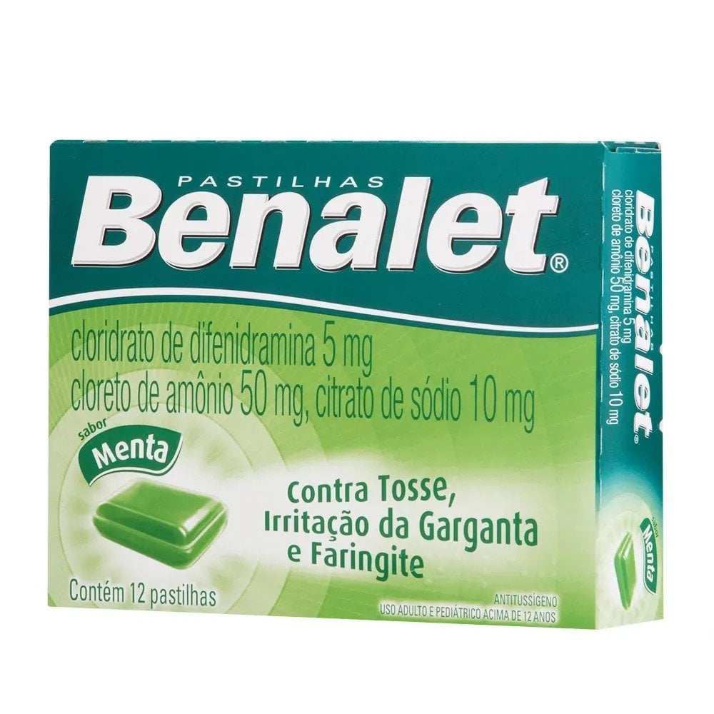 Pastilhas Benalet Menta 12 pastilhas | Drogalider