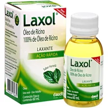 Laxol 100%, frasco com 60mL de óleo de ricino de uso oral | Drogalider