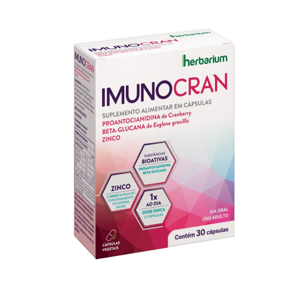 Imunocran Herbarium Com 30 Cápsulas | Drogalider
