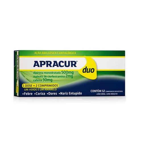 Apracur Duo 12 Comprimidos Revestidos | Drogalider