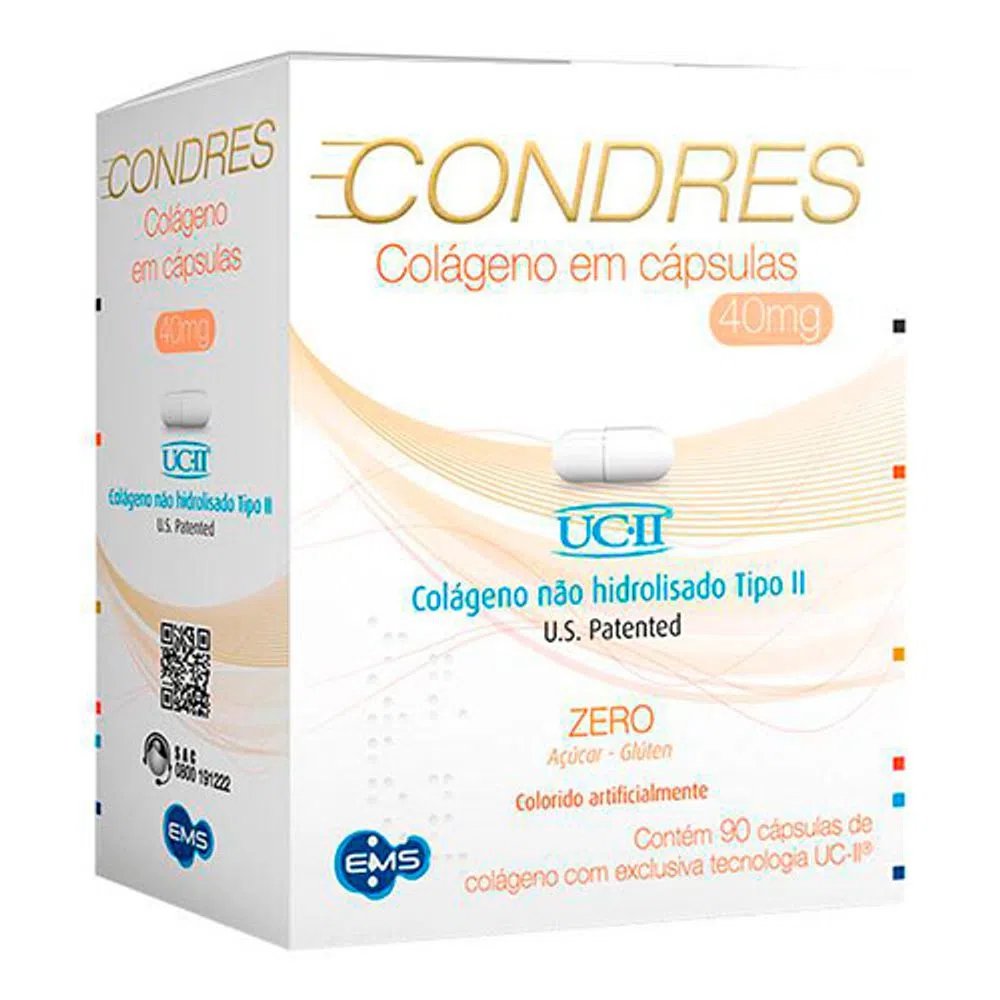 Condres Colageno 40mg 90 Cápsulas | Drogalider Condres Colageno 40mg 90 Cápsulas | Drogalider