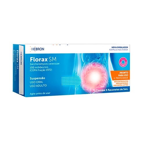 Florax SM 100MI/ml 10 Flaconetes com 5ml de Solução de Uso Oral ...