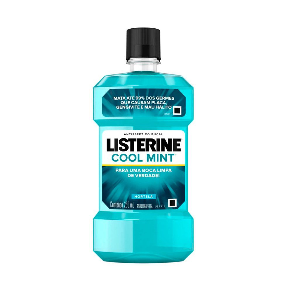 Antisséptico Bucal Listerine Cool Mint hortelã 250mL Antisséptico Bucal Listerine Cool Mint hortelã 250mL