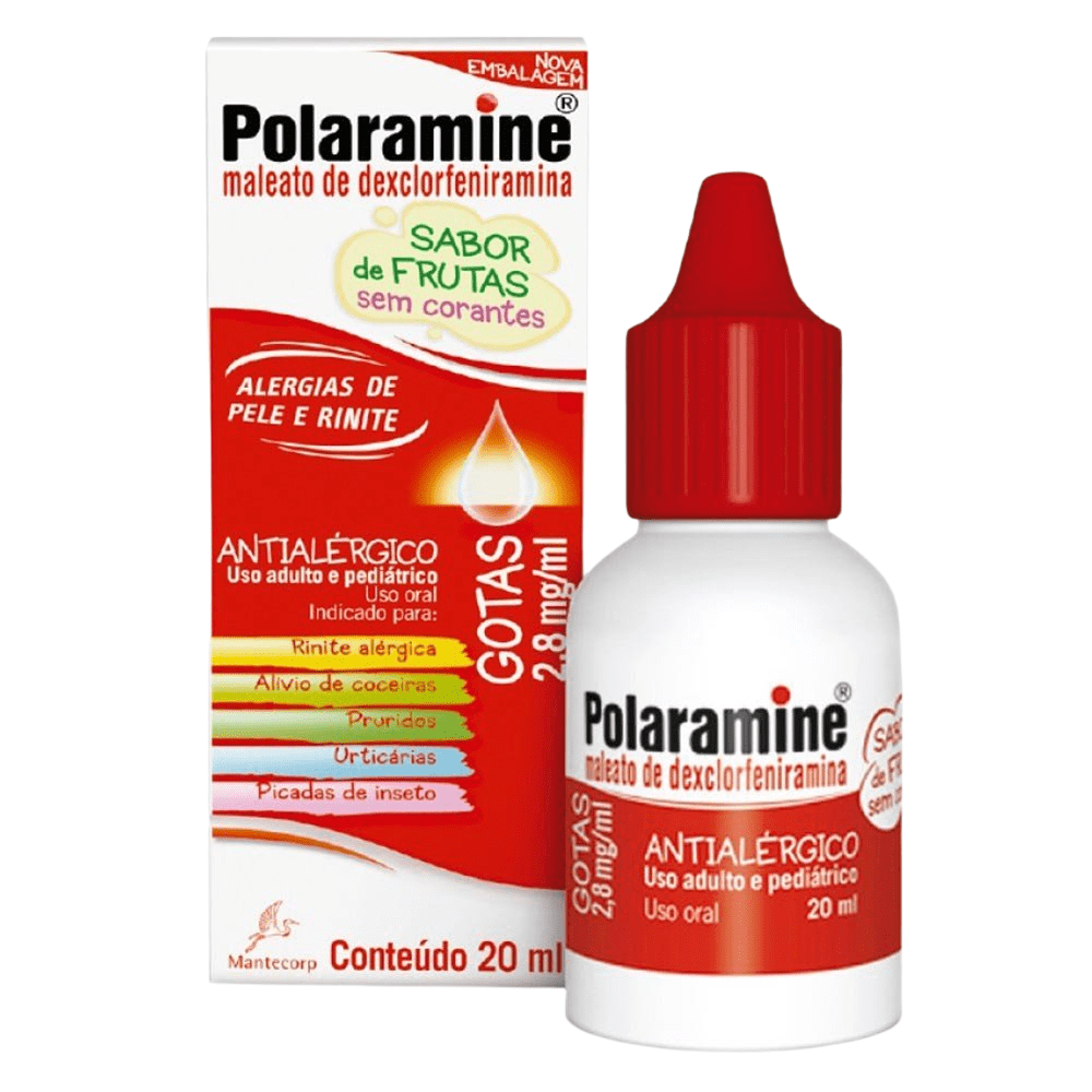 Polaramine 2,8mg/ml Gotas Sabor de Frutas 20ml | Aproveite os produtos ...