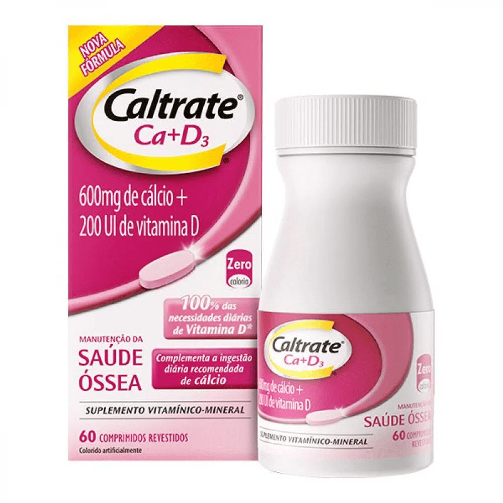 Caltrate Ca 600mg + D3 200 UI 60 comprimidos revestidos
