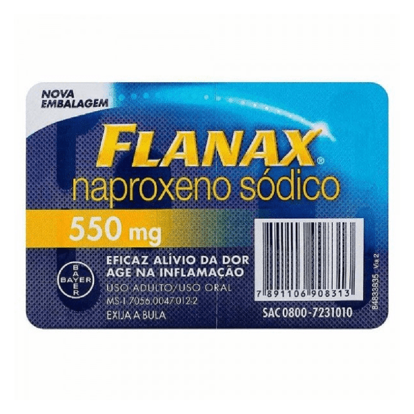 Flanax 550mg 2 comprimidos revestidos