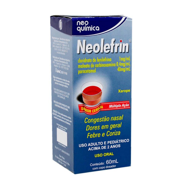 Neolefrin Xarope Sabor Cereja Neo Química 60ml