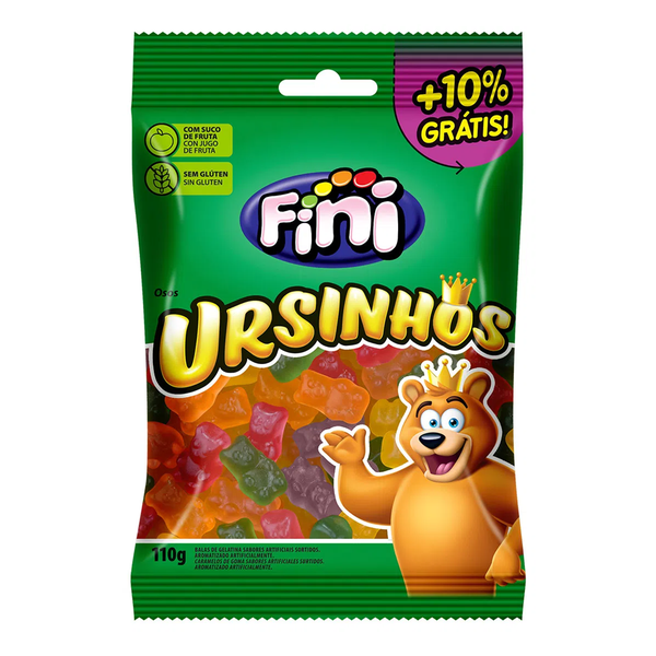 Bala de Gelatina Fini Ursinhos 100g Bala de Gelatina Fini Ursinhos 100g