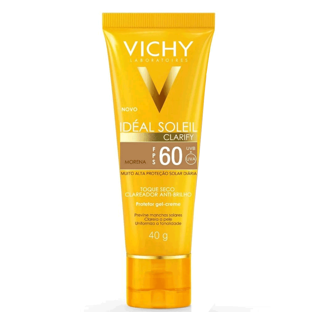 Protetor Solar Facial Vichy Idéal Soleil Clarify FPS60 40g