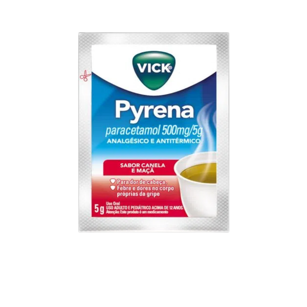 Chá Vick Pyrena Sabor Maçã e Canela 5g