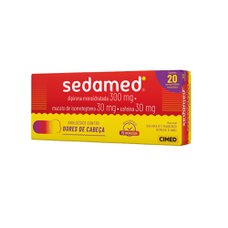 Sedamed 30mg + 300mg + 30mg, 20 comprimidos revestidos | DrogaVen – faz bem