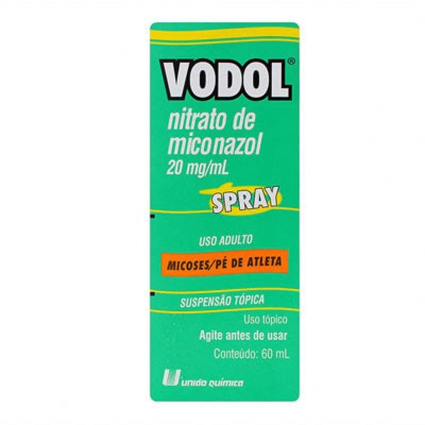 Vodol 20mg/mL, frasco spray com 60mL de suspensão de uso dermatológico ...
