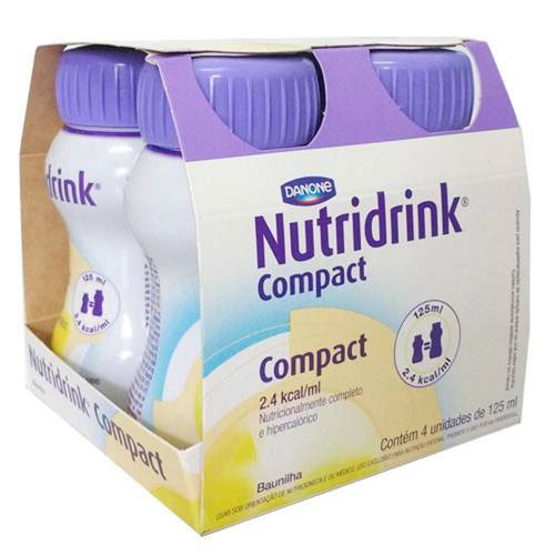 Nutridrink Compact Protein baunilha, garrafa, 4 unidades com 125mL cada ...