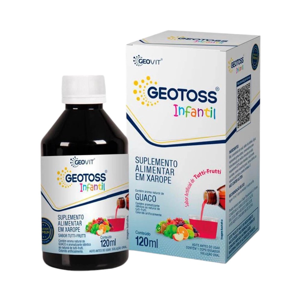 Geotoss A2F Xarope Guaco e Tutti Frutti Frasco 120ml | DrogaVen – faz bem