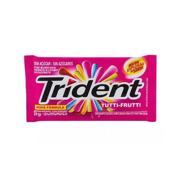 Goma de Mascar Trident Tutti-frutti 8g | DrogaVen – faz bem Goma de Mascar Trident Tutti-frutti 8g | DrogaVen – faz bem