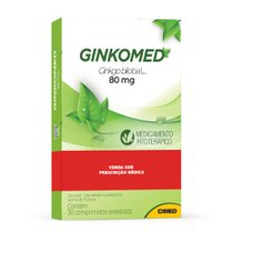 Ginkomed 80mg, 30 comprimidos revestidos | DrogaVen – faz bem