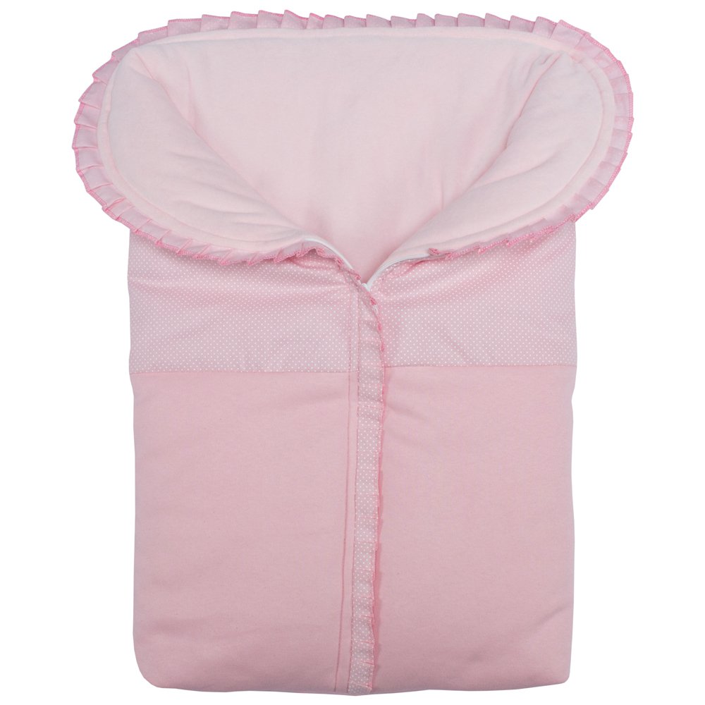 Porta Bebê Poá Rosa | Essencial Enxovais