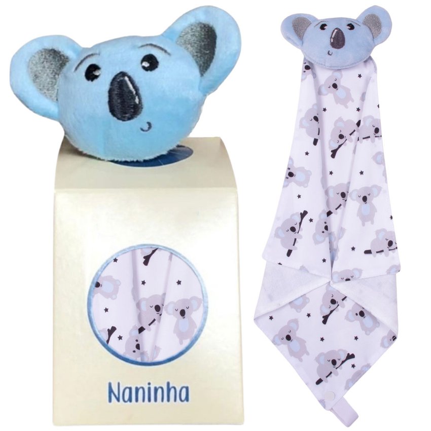 Naninha para Bebê Coala Azul | Essencial Enxovais
