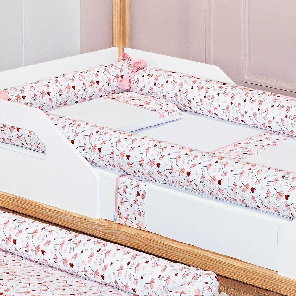 Kit Montessoriano Joaninha Rosa 7 Peças Essencial Enxovais