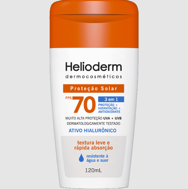 Protetor Solar Helioderm Corporal Fps 70 200ml | Farmácias Heroos