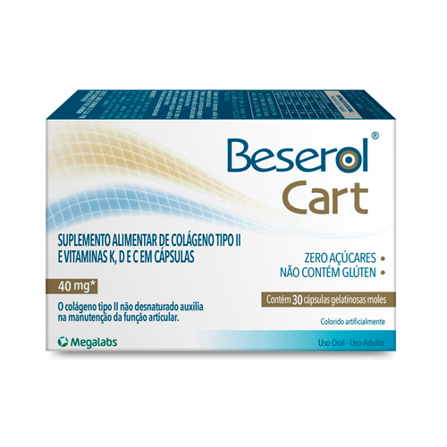 Beserol Cart 40mg 30 Cápsulas Gel Moles | Farmácias Heroos