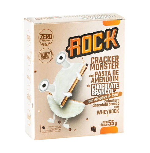 Cracker Monster Chocolate Branco Rock Peanut