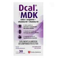 Dcal MDK Cálcio + Magnésio + Vitamina D3 + Vitamina K2 com 30 ...