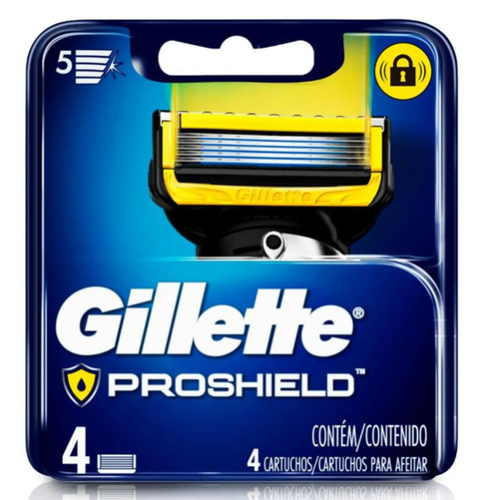 Carga para Aparelho de Barbear Gillette Proshield 4 unidades ...