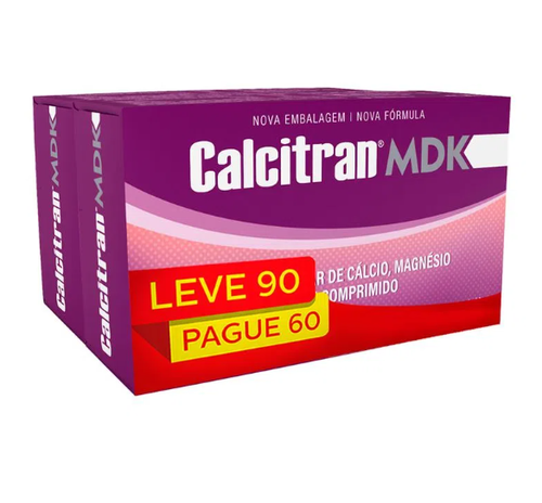 Kit Calcitran MDK Leve 90 Pague 60 Comprimidos | Farmácias Heroos