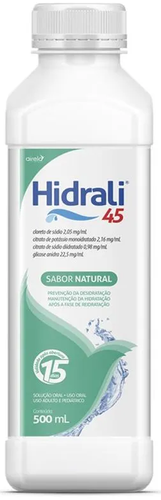 Soro de Reidratação Hidrali 45 Sabor Natural 500ml | Farmácias Heroos