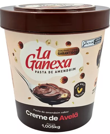 Pasta De Amendoim La Ganexa Creme de Avelã 1,005kg | Farmácias Heroos