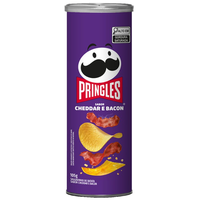 Batata Pringles Cheddar E Bacon 105g | Farmácias Heroos