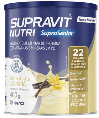 Supravit Nutri Baunilha Suplemento Alimentar 400g | Farmácias Heroos