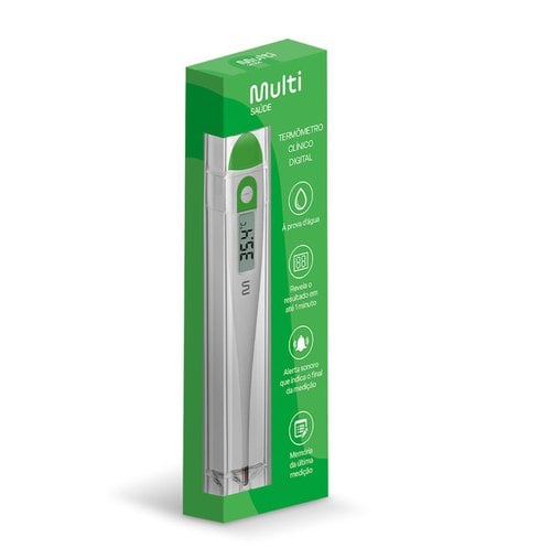 Termômetro Digital Multilaser Branco 1 Unidade | Farmácias Heroos