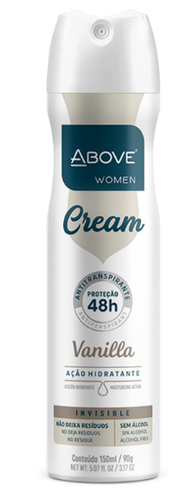 Desodorante Aerosol Above 150ml Fem Cream Vanilla | Farmácias Heroos