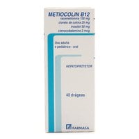 Metiocolin B12 com 40 Drageas