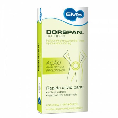 Dorspan Composto 10/250mg 20 Comprimidos