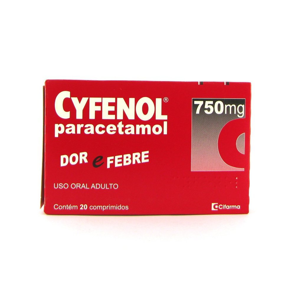 Cyfenol 750mg 20 Comprimidos