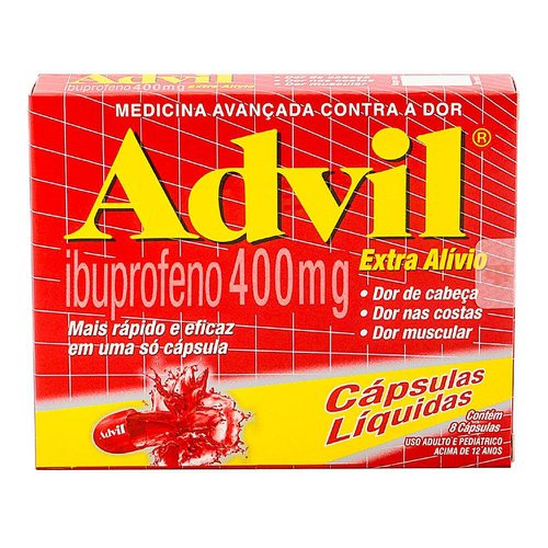 ADVIL 400MG 8CAPS | Farmácias Heroos