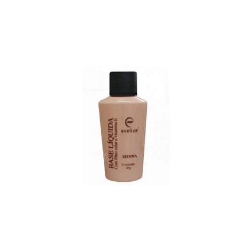 Base Líquida Evelize Com Filtro Solar E Vitamina E Sienna 40g