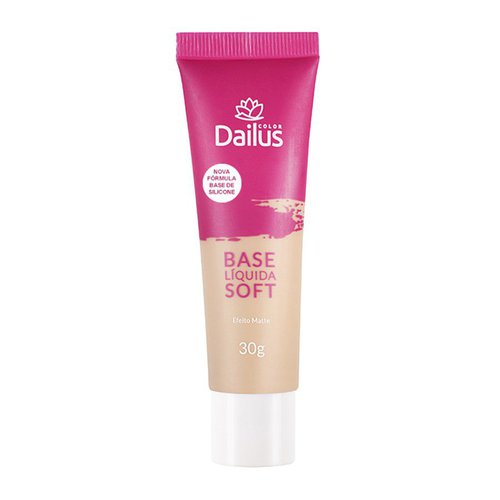 Base Liquida Dailus Soft Efeito Matte Cor Bege Claro 30g