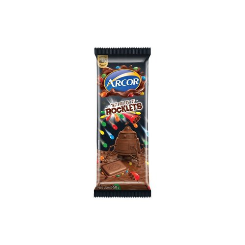 Chocolate Arcor Rocklets Ao Leite 55g
