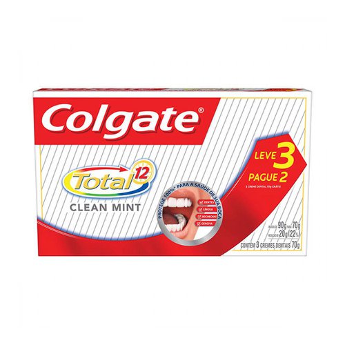Creme Dental Colgate Total 12 Clean Mint LV3PG2 70g