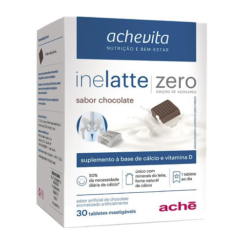 Inelatte Zero Acucar Chocolate 30 Tabletes