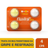 Fluviral Dia com 4 comprimidos